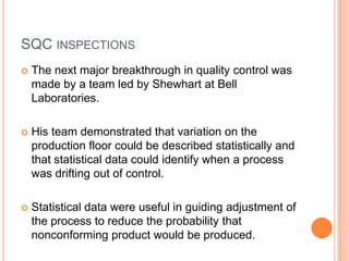 Statistical quality control | PPT