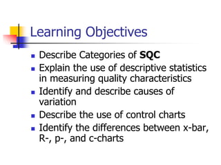 Statisticalqualitycontrol | PPTX