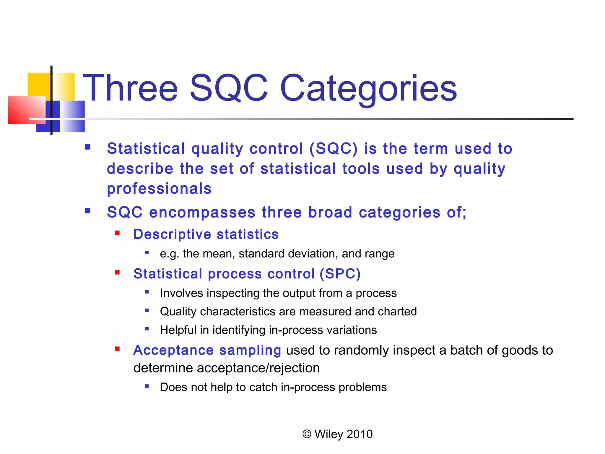 Statistical quality control | PPT