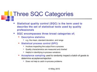 Statistical quality control | PPT