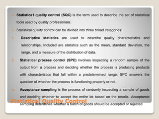Statistical Process control | PPTX