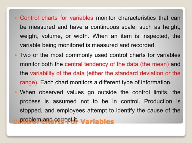 Statistical Process control | PPTX