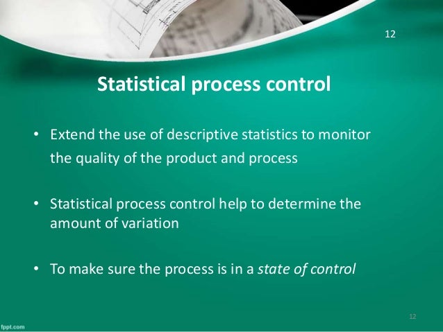 Statistical quality control