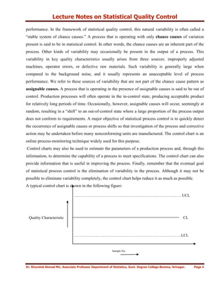 Statistical quality control irfan bashir kardaash - copy | PDF