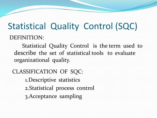 Statistical quality__control_2 | PPT