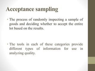 Statistical quality control introduction | PPTX