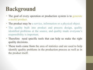 Statistical quality control introduction | PPTX
