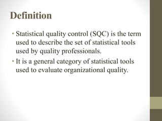 Statistical quality control introduction | PPTX
