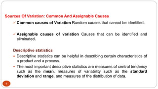 Statistical quality control presentation | PPTX
