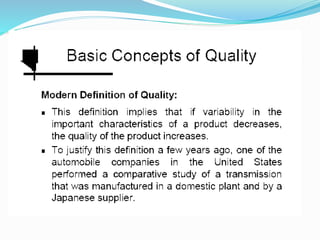 Statistical quality control, sampling | PPTX