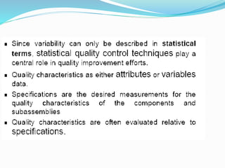 Statistical quality control, sampling | PPTX