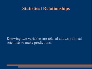 Statisticalrelationships | PPT