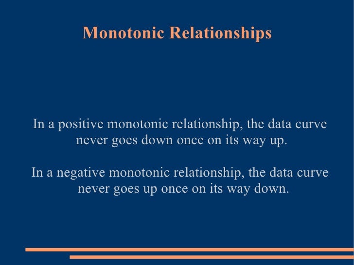 Statistical Relationships