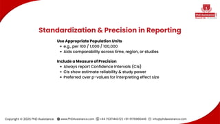 Epidemiology Reporting Standards for Medical Research | PDF