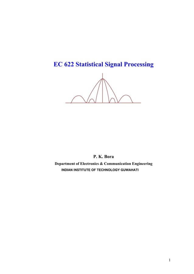 Statistical Signal Processing 1 Pdf