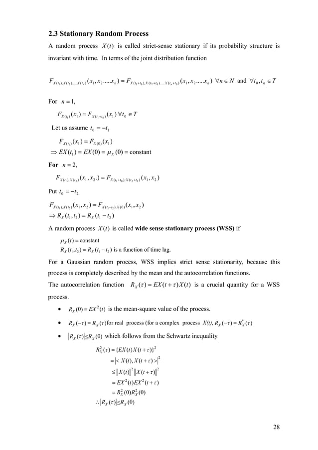Statistical signal processing(1) | PDF