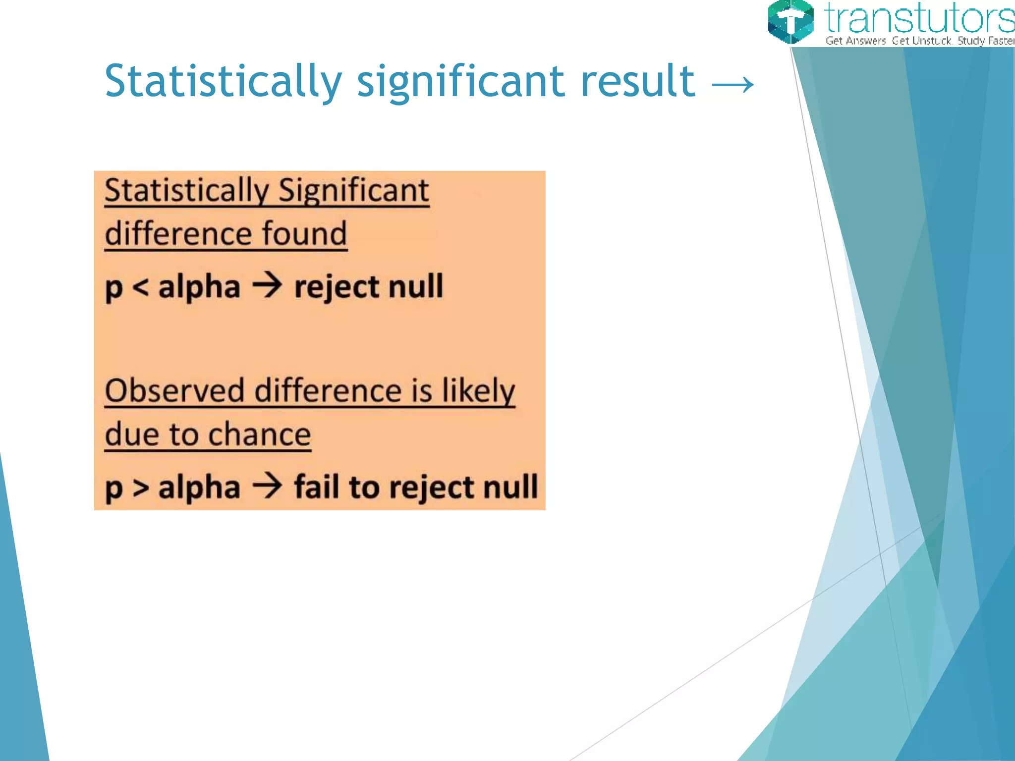 Statistical Significance | Statistics | PPTX