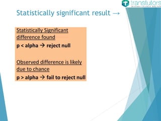 Statistical Significance | Statistics | PPTX