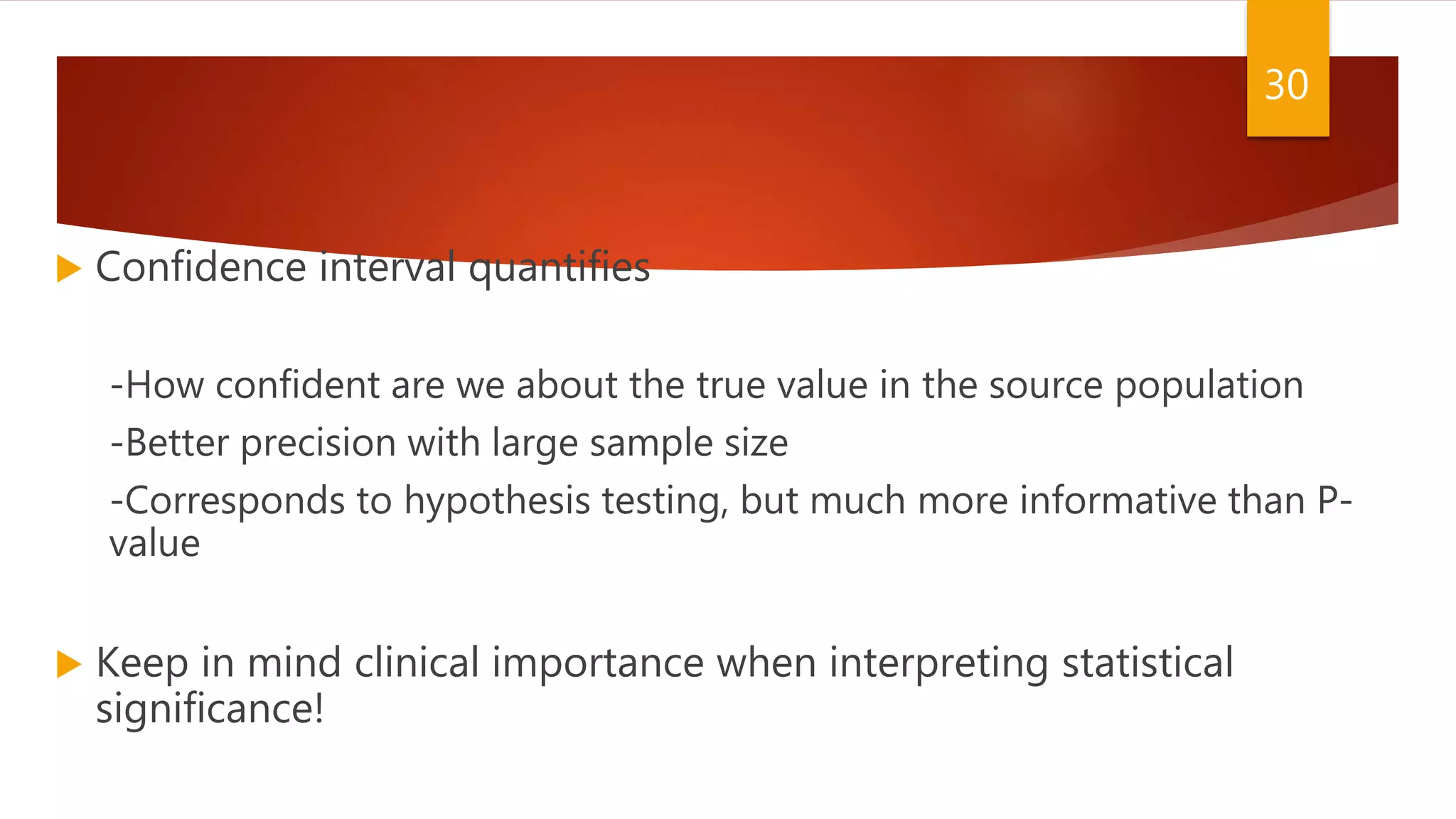 Statistical significance vs Clinical significance | PPTX