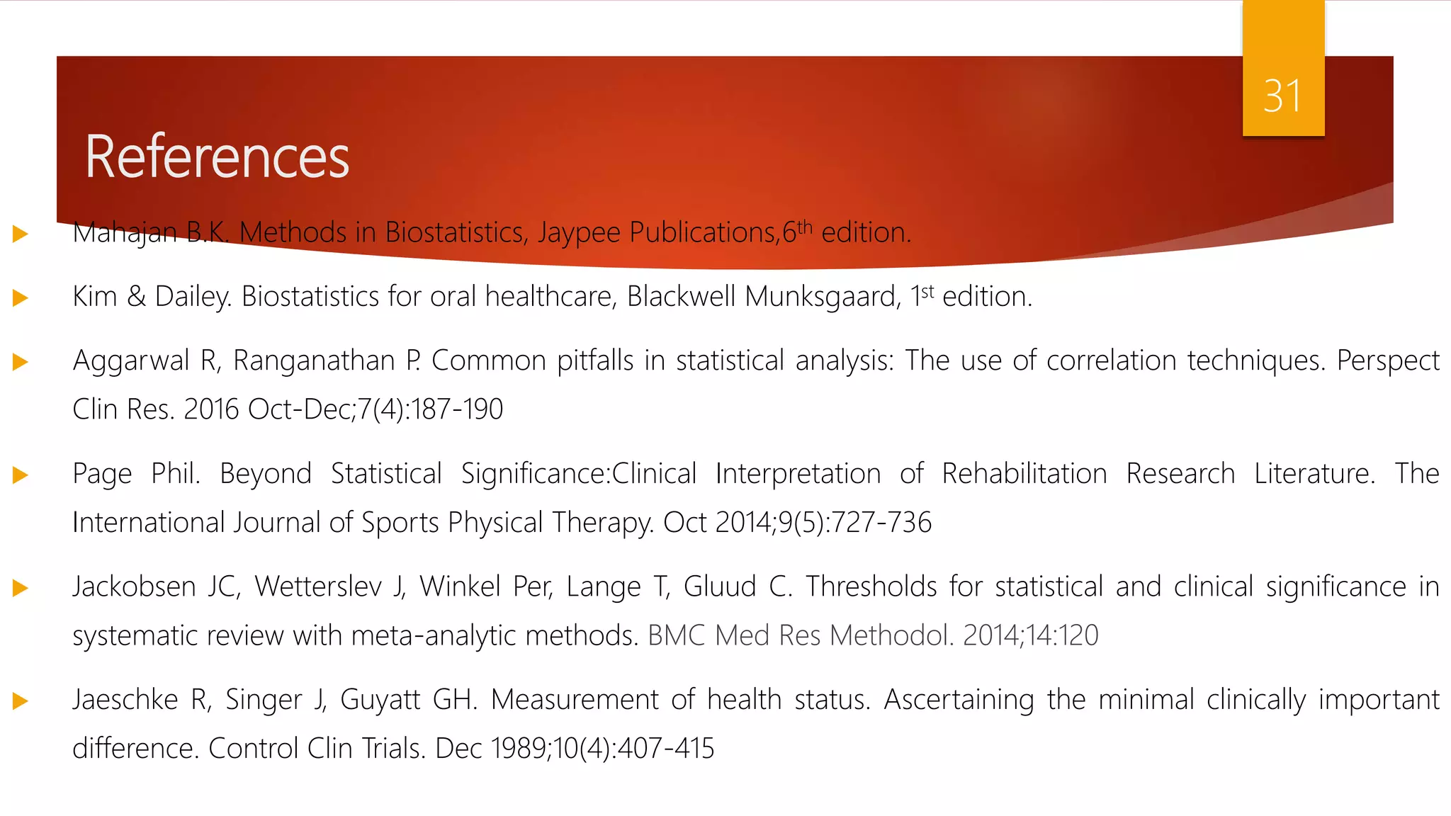 Statistical significance vs Clinical significance | PPTX
