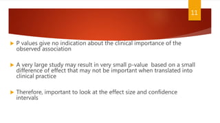 Statistical significance vs Clinical significance | PPTX