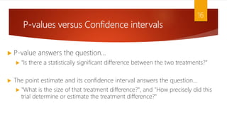 Statistical significance vs Clinical significance | PPTX