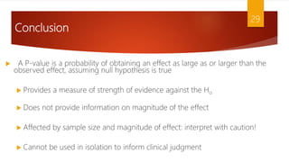 Statistical significance vs Clinical significance | PPTX