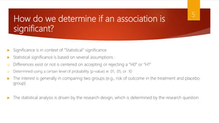Statistical significance vs Clinical significance | PPTX