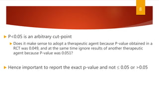 Statistical significance vs Clinical significance | PPTX
