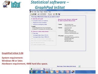 Statistical software | PPTX