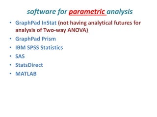 Statistical software | PPTX