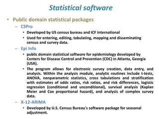 Statistical software | PPTX