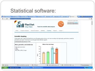Statistical software packages | PPTX