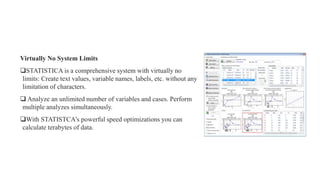 Statistical softwares | PPTX