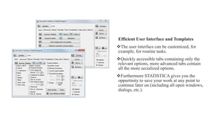 Statistical softwares | PPTX