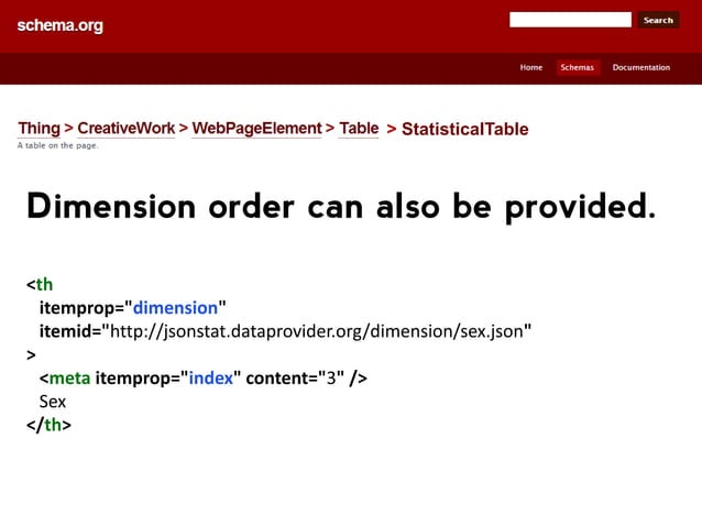 StatisticalTable, a JSON-stat-based vocabulary | PPT