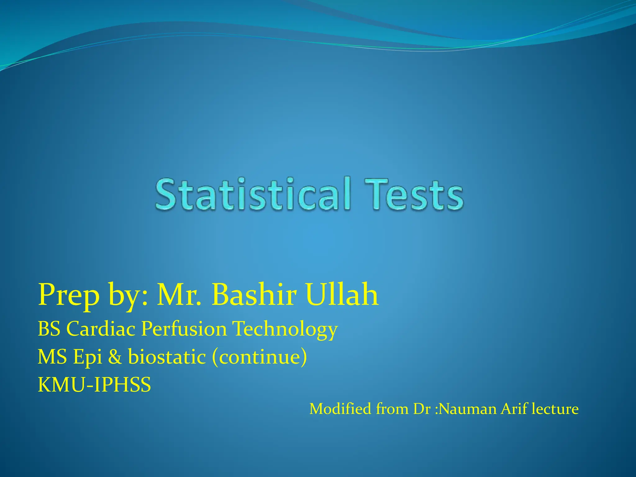 Statistical Testingpptxstatisctics Bachelors Ppt