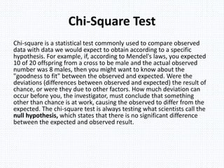 Statistical tests | PPTX