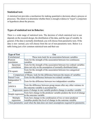 Statistical test | PDF