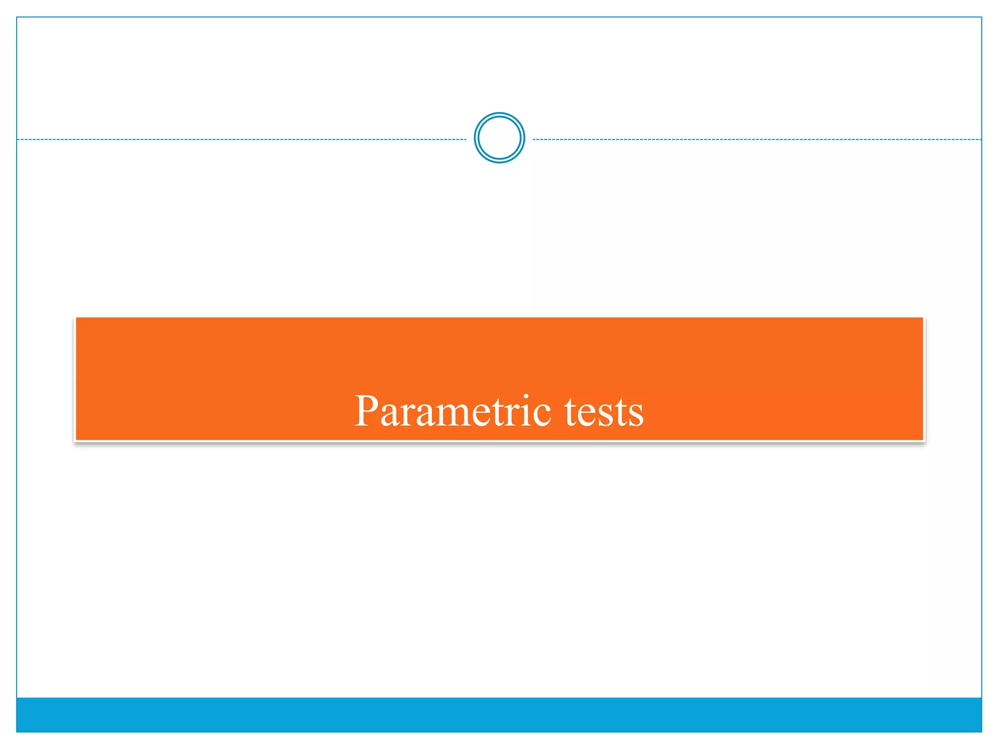 Statistical tests | PPTX