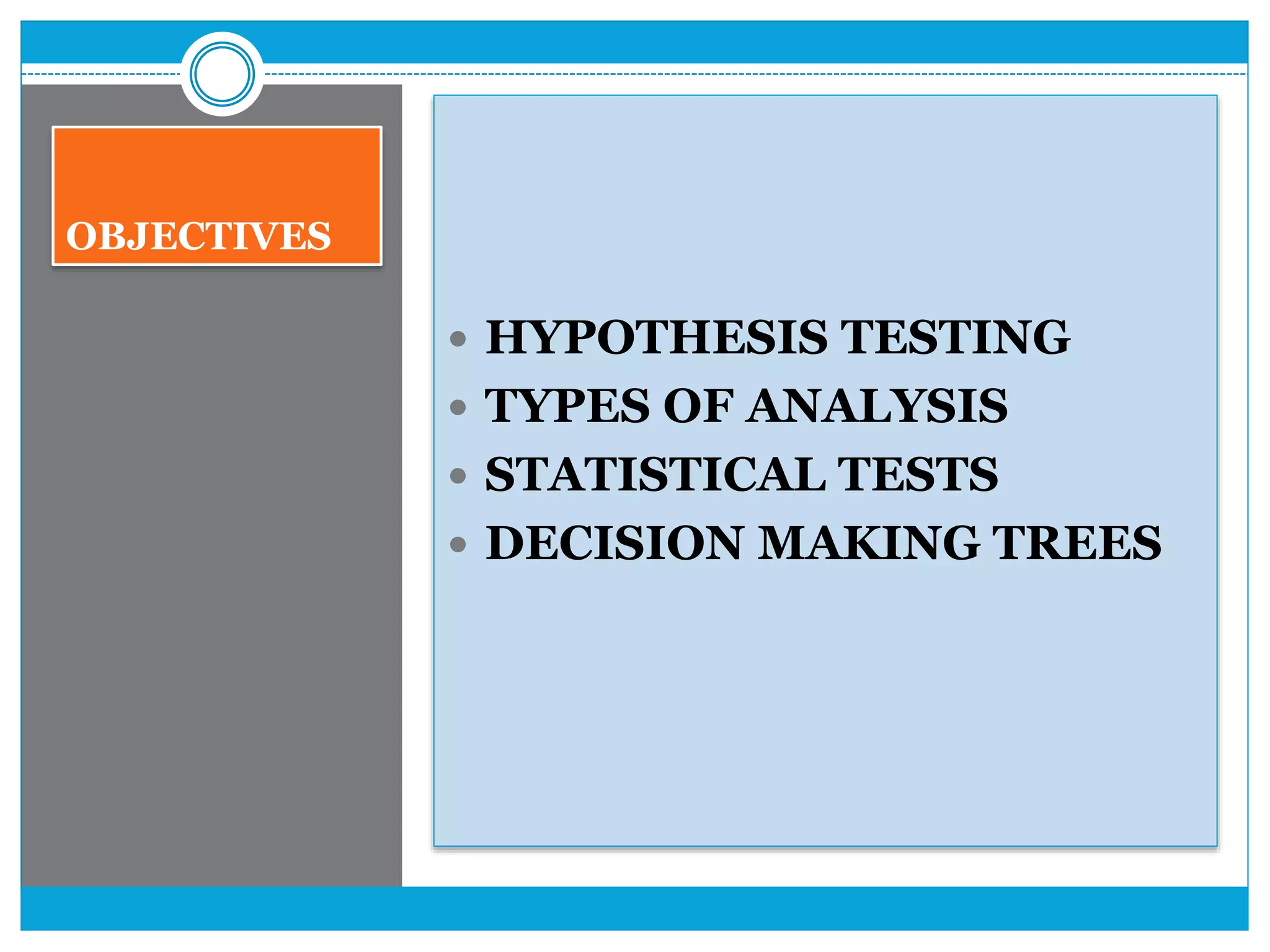 Statistical tests | PPTX