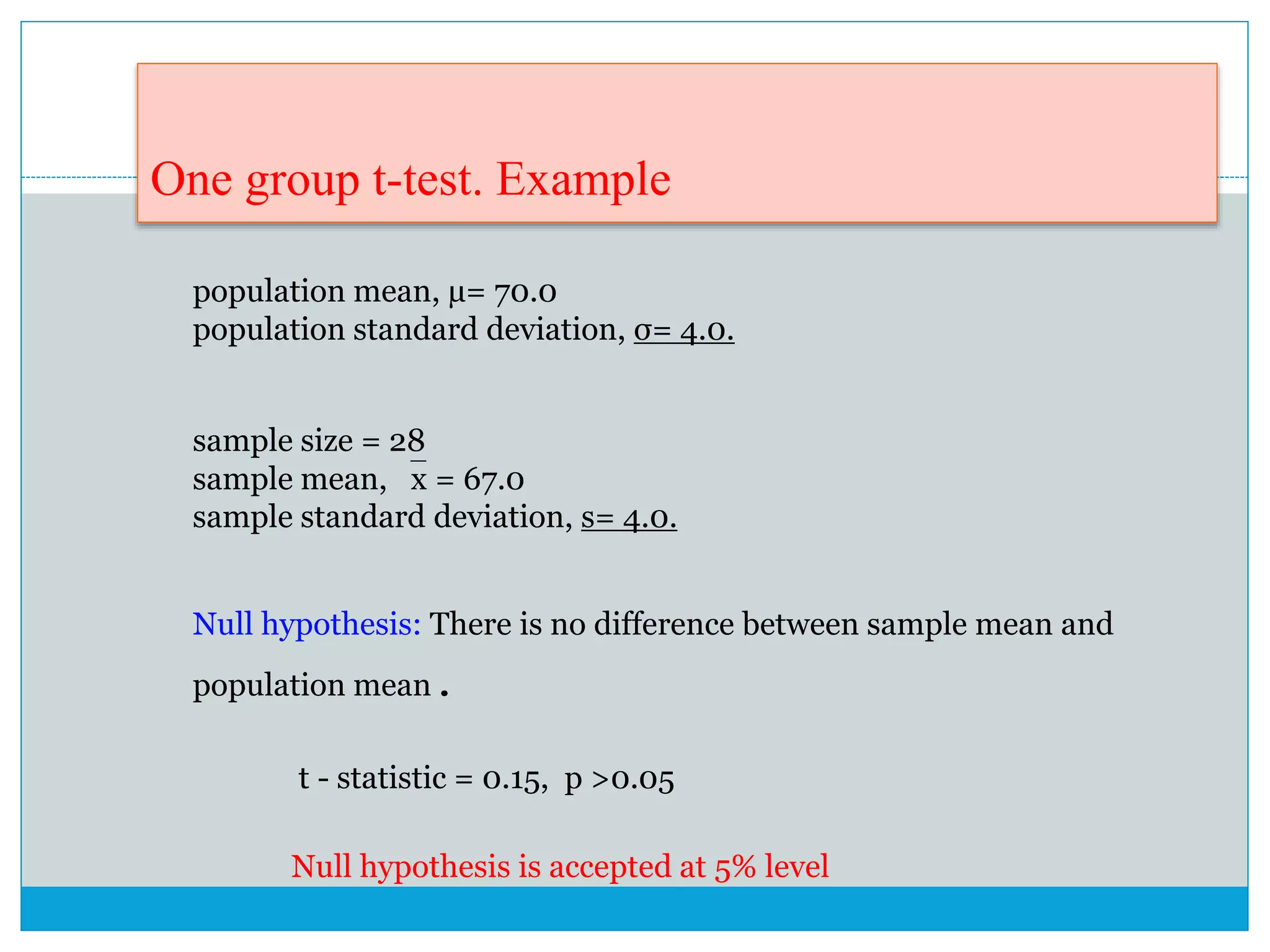 Statistical tests | PPTX