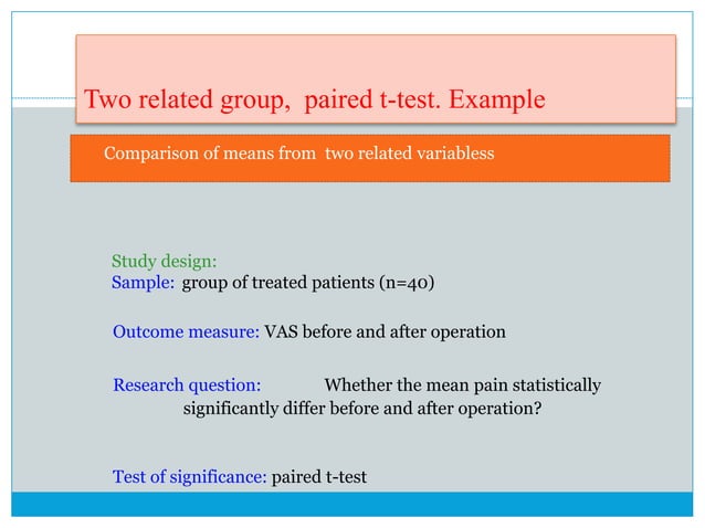 Statistical tests | PPTX