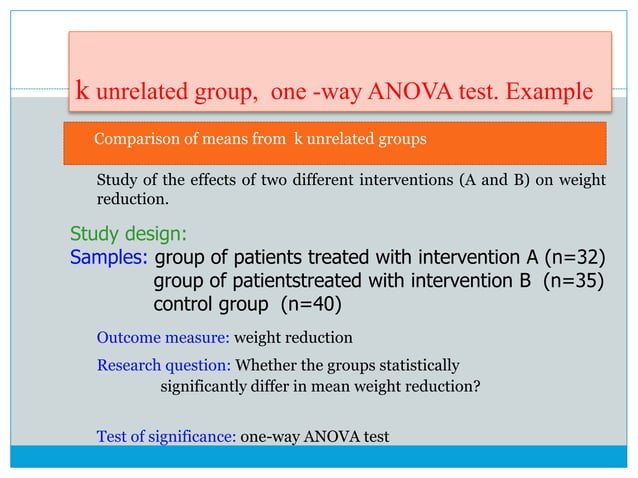 Statistical tests | PPTX