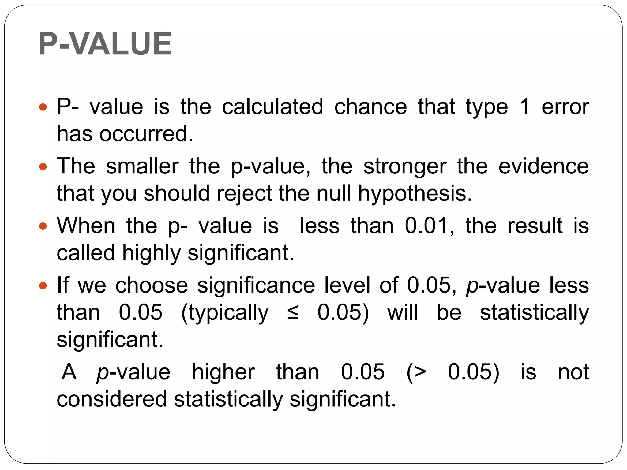 Statistical tests of significance and Student`s T-Test | PPTX