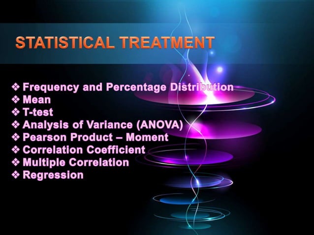 Statistical Treatment