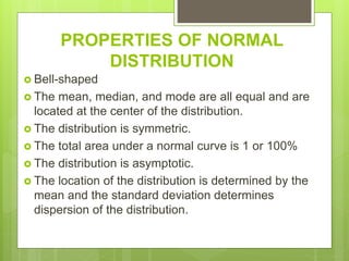 NORMAL DISTRIBUTION | PPTX