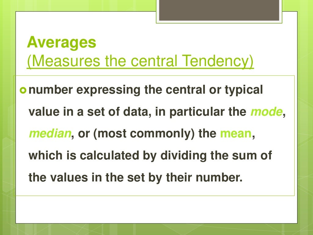 Statistical treatment and data processing copy