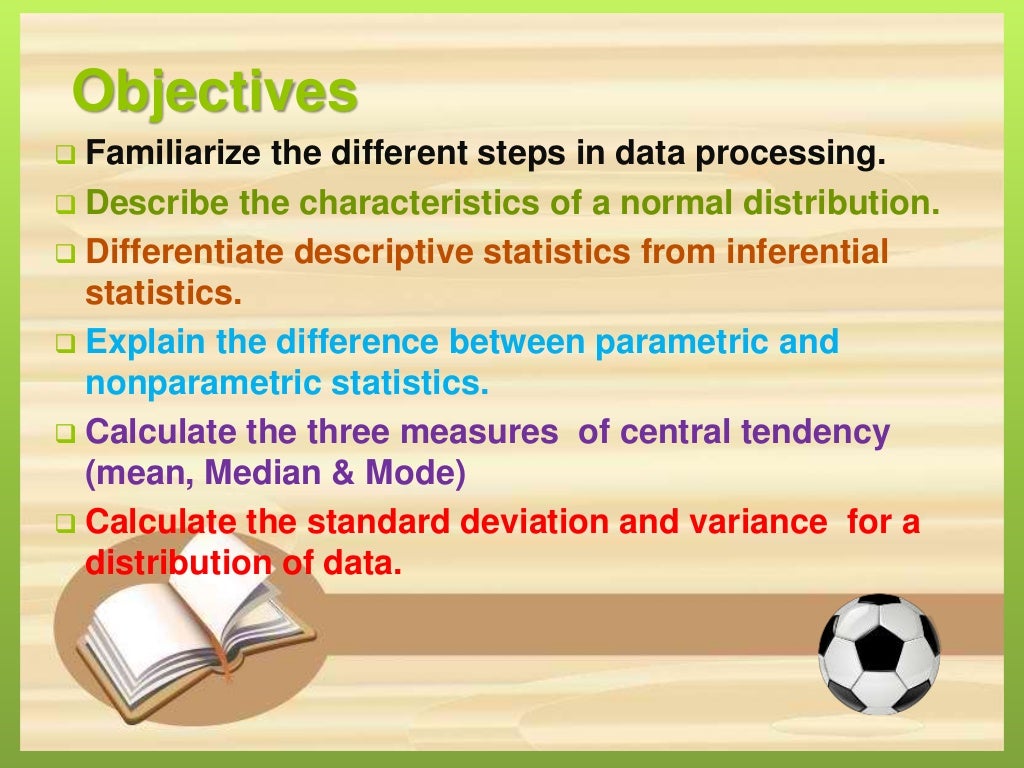 Statistical treatment and data processing copy