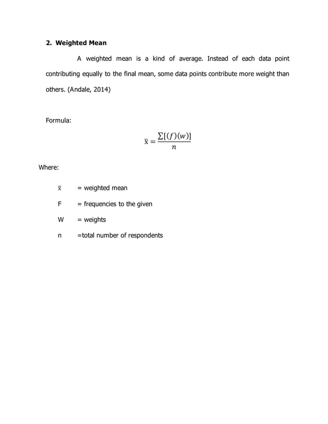 Statistical treatment of data | DOCX